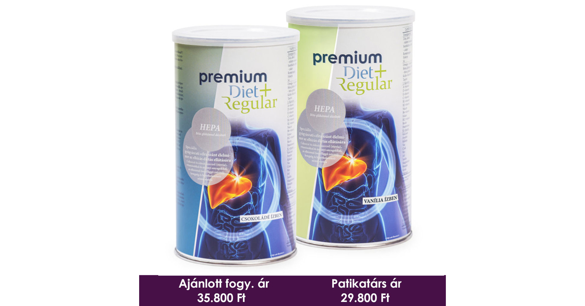 Premium fogyókúrát, májdiétát folytató - Akciós csomag +Hepa